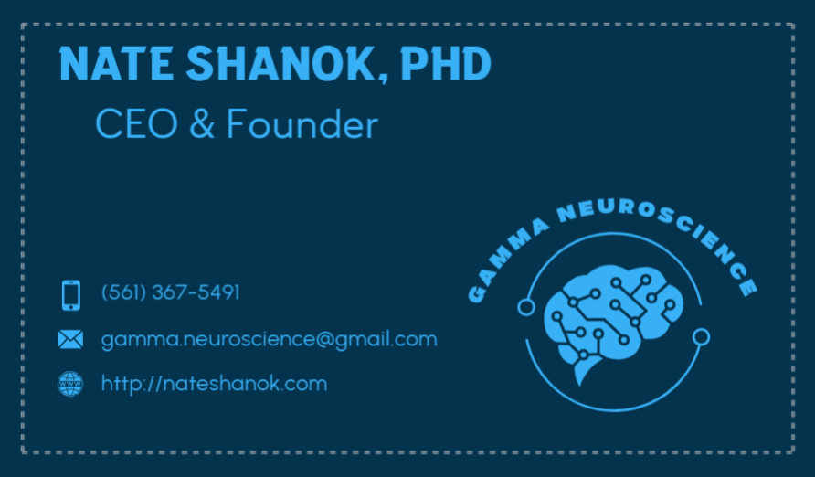 Gamma Neuroscience – Nate Shanok, PhD